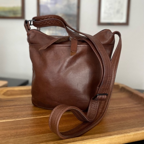Stickman | Bags | Stickman Brown Leather Bucket Bag Shoulder Bag Boho ...